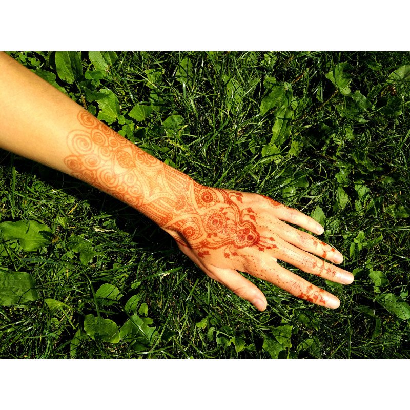 Natural Brown Henna Kaveri – 1 Cone for Temporary Tattoos